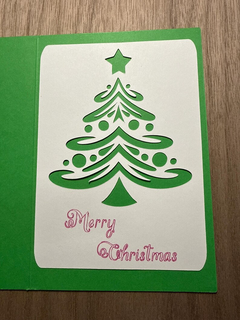 Set of 5 Christmas Card Overlays - Cricut Cuts ~ Card or Scrapbook ...