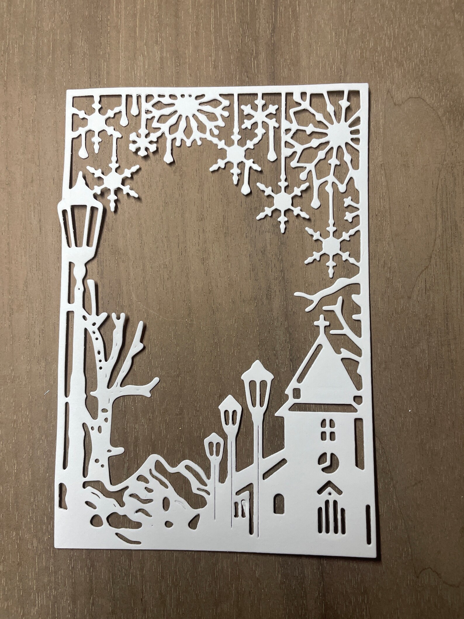 Christmas Card Overlays Set of 5 - Die Cuts ~ Card Stock Die Cut ~ Card ...