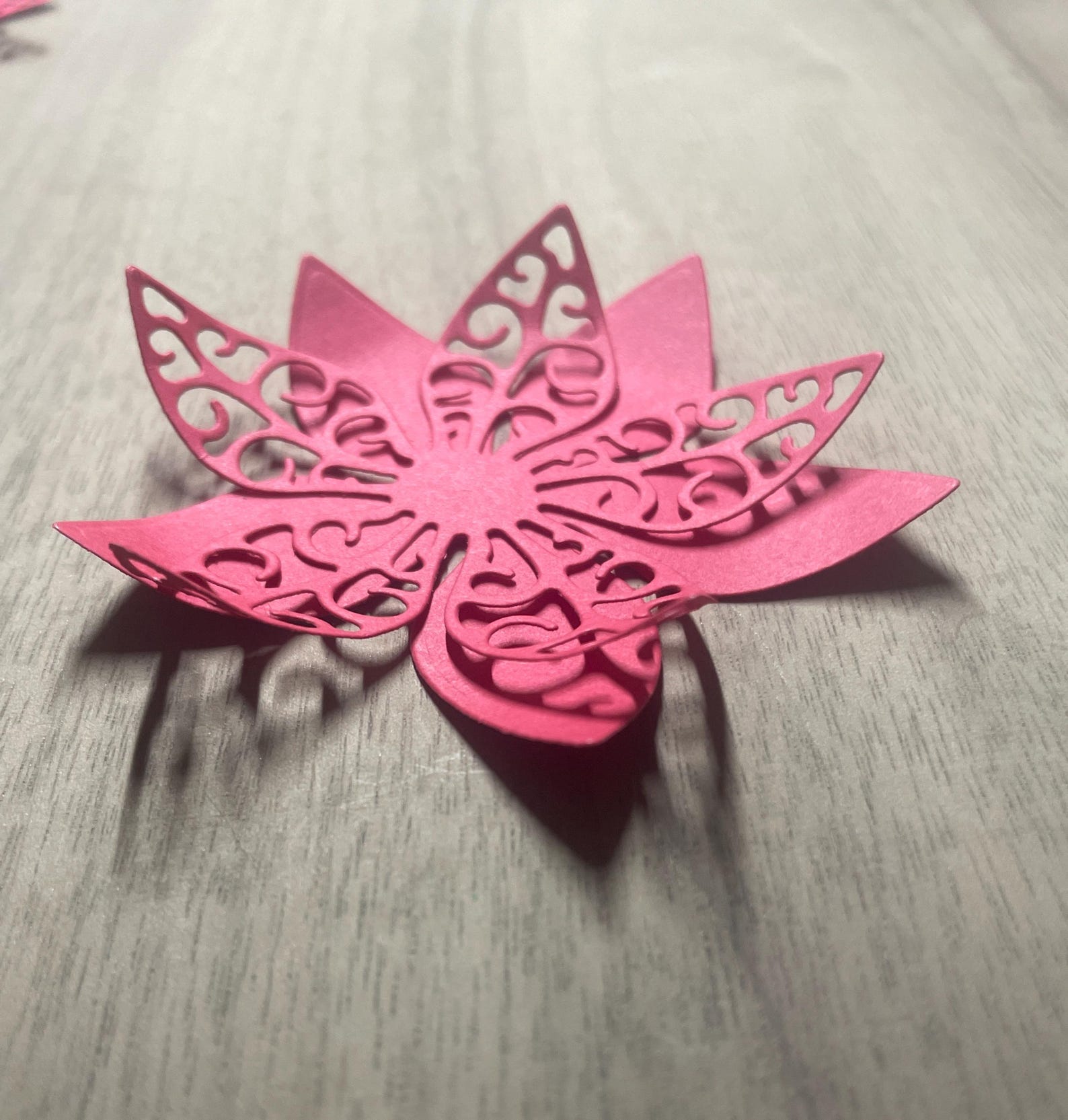 Set of 4 (2 Part) Poinsettias Overlays for Cards - Die Cuts ~ Card ...