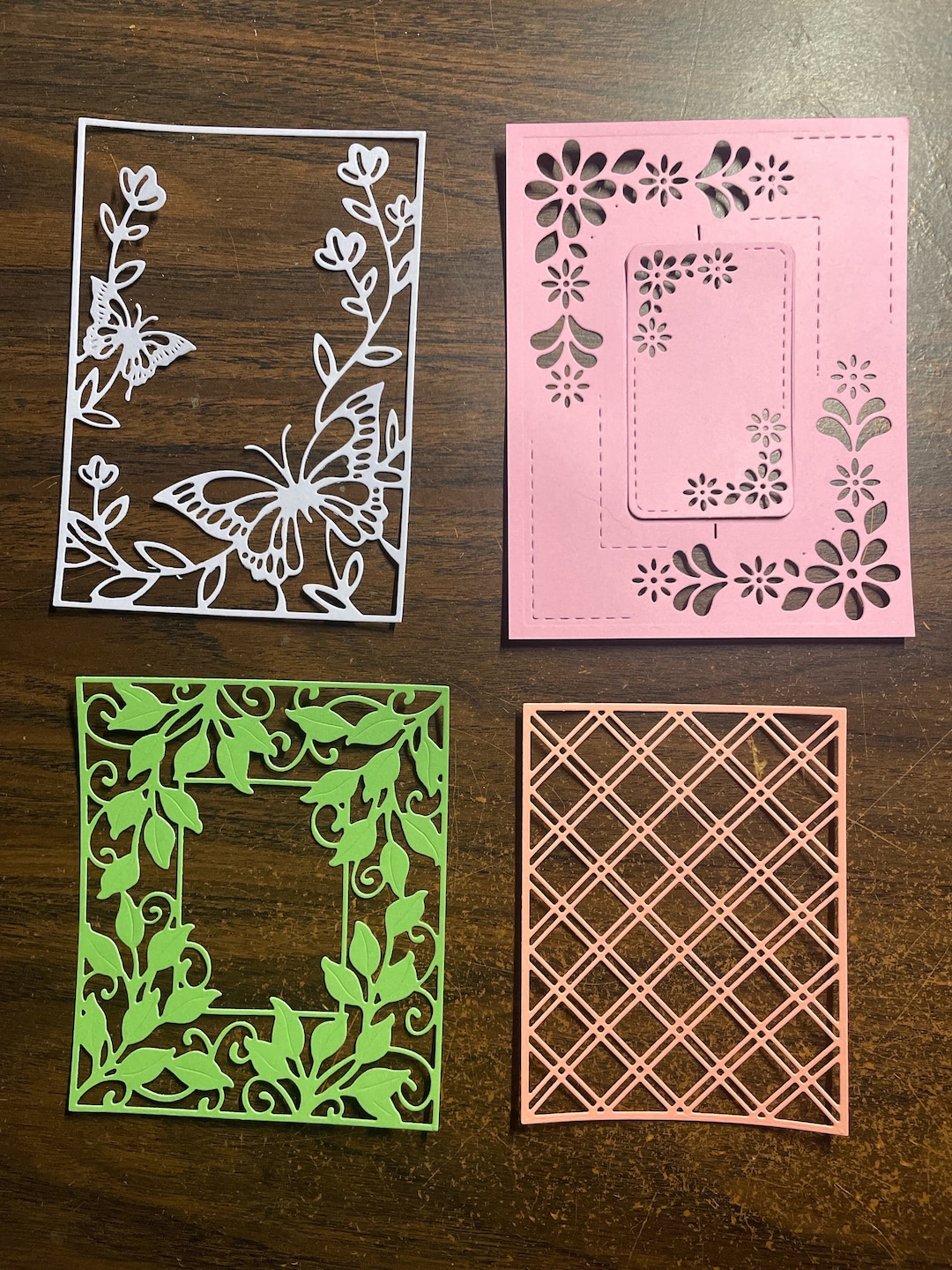 Set of 4 Frames - Die Cuts ~ Card Stock ~ Card or Scrapbooking ...