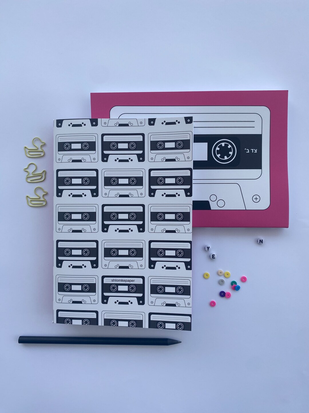 Cassette Notebook מחברת שורה 40 דף קסטה A5 - Etsy