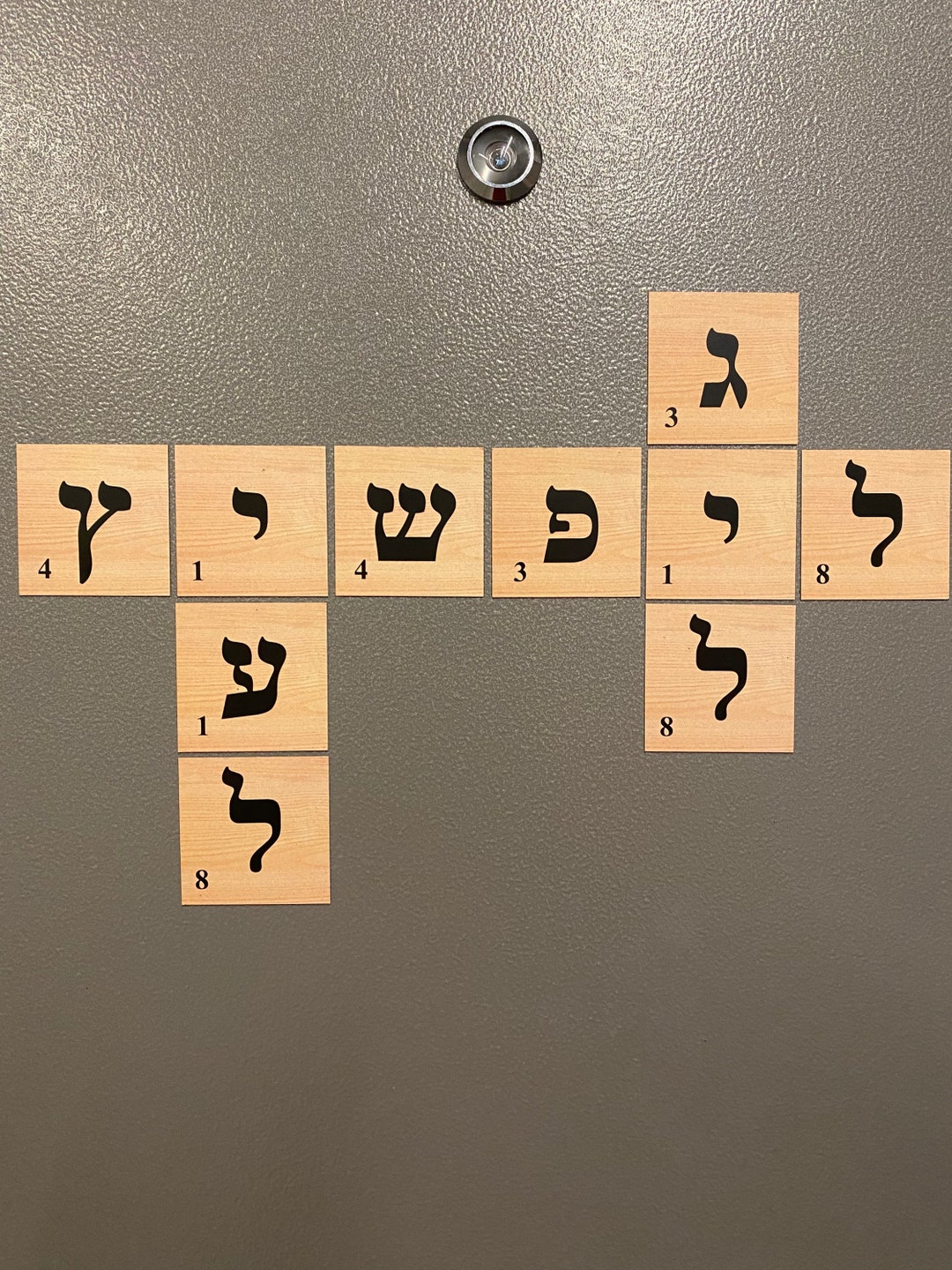 Hebrew Magnet Scrabble Letters 5cm5cm - Etsy