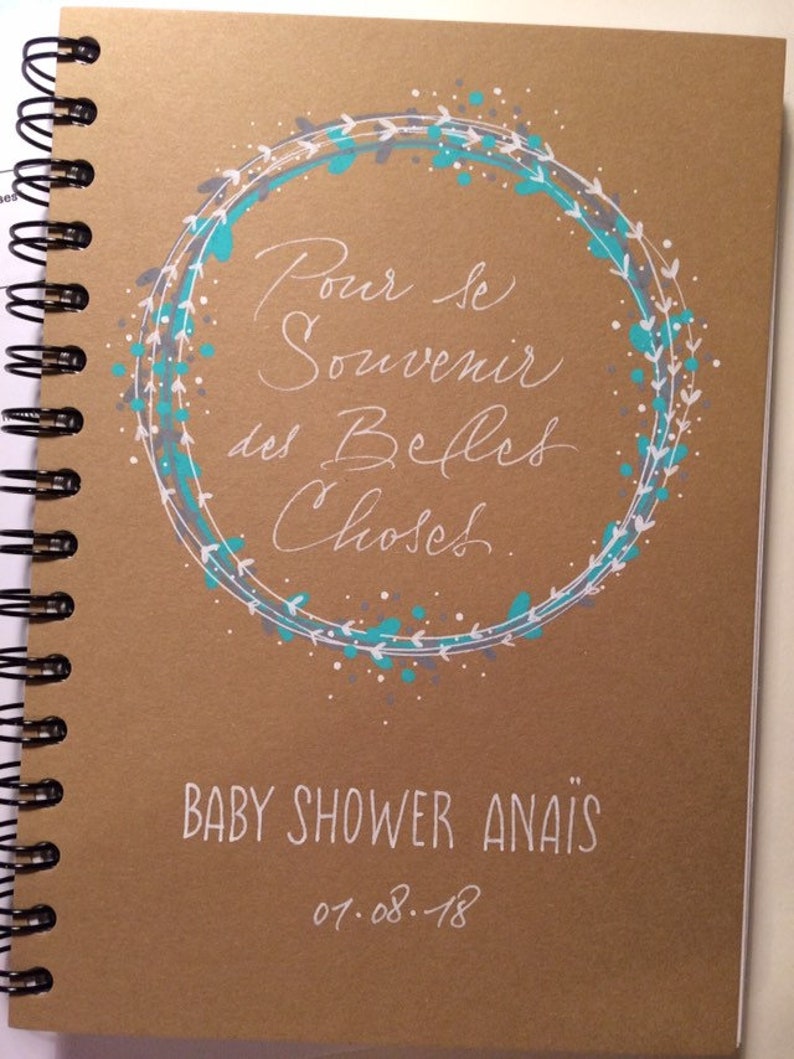 Livre d'or calligraphié personnalisable Pour se - Etsy France