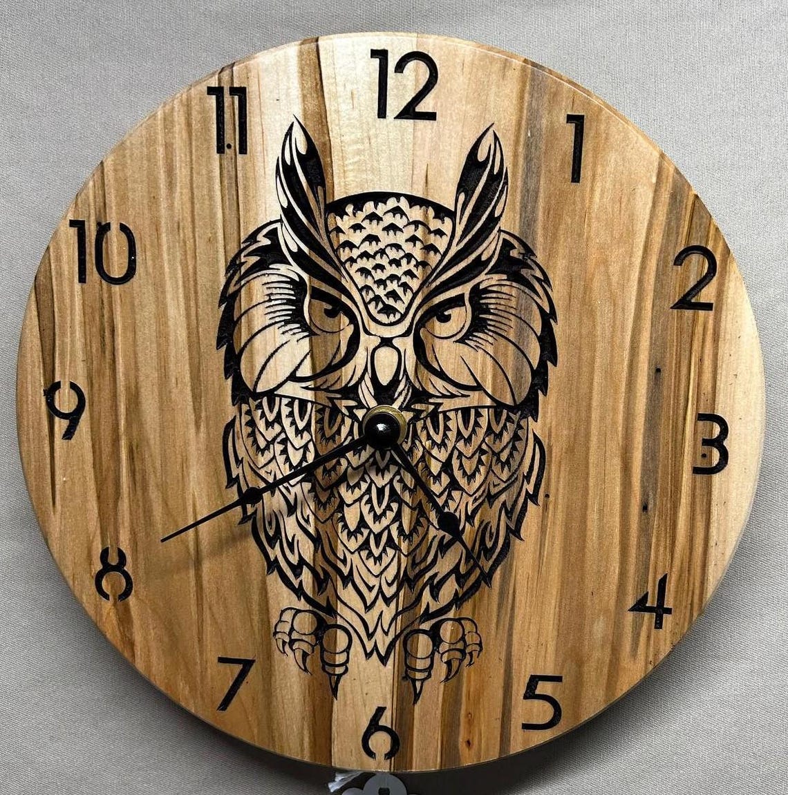 Owl Clock SVG Digital File, Dxf File, Carbide Create File, CNC Router ...