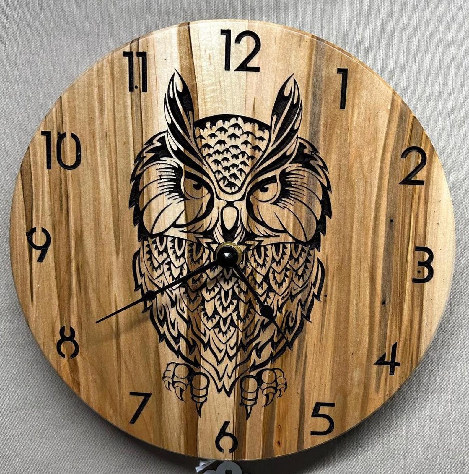 Owl Clock SVG Digital File, Dxf File, Carbide Create File, CNC Router ...
