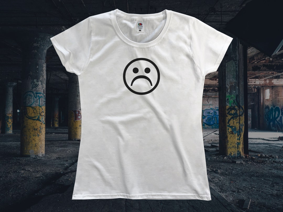 Sad Face T-shirt || Womens XS S M L XL - Etsy