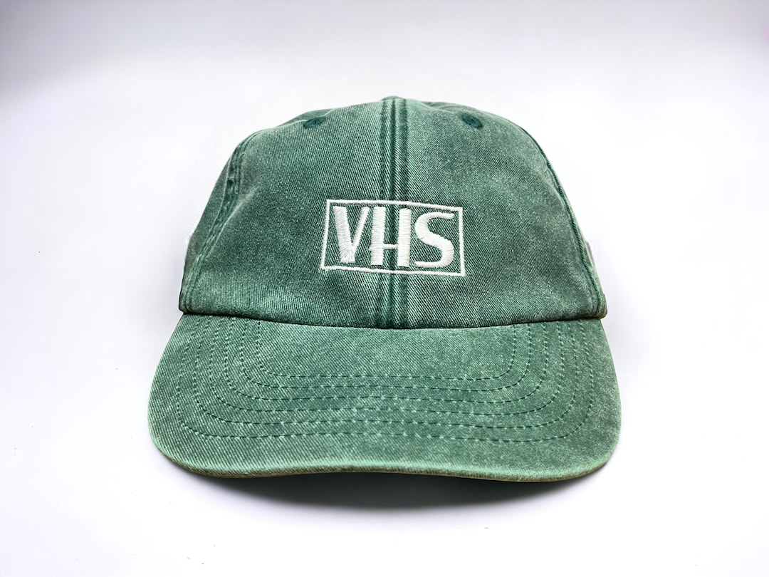 VHS Embroidered Cap || Vintage Style Washed Low Profile Dad Cap Hat 6 ...