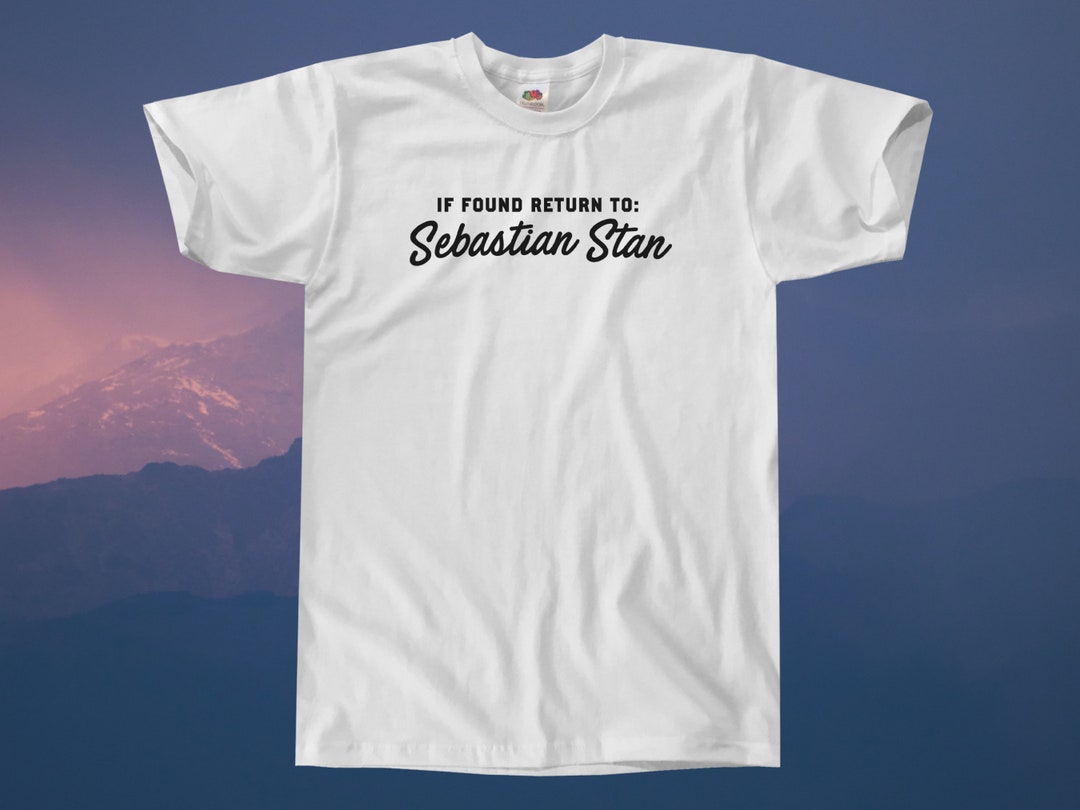 If Found Return to Sebastian Stan T-shirt || Unisex / Mens S M L XL - Etsy