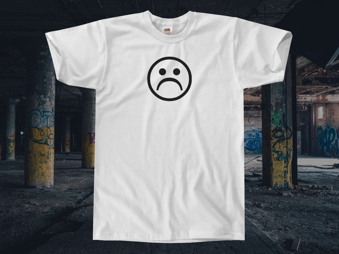 Sad Face T-shirt || Unisex Adult / Mens S M L XL - Etsy