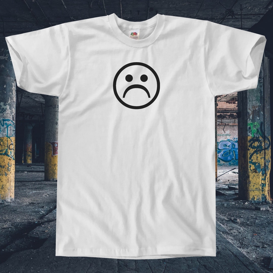 Sad Face T-shirt Unisex Adult / Mens S M L XL - Etsy