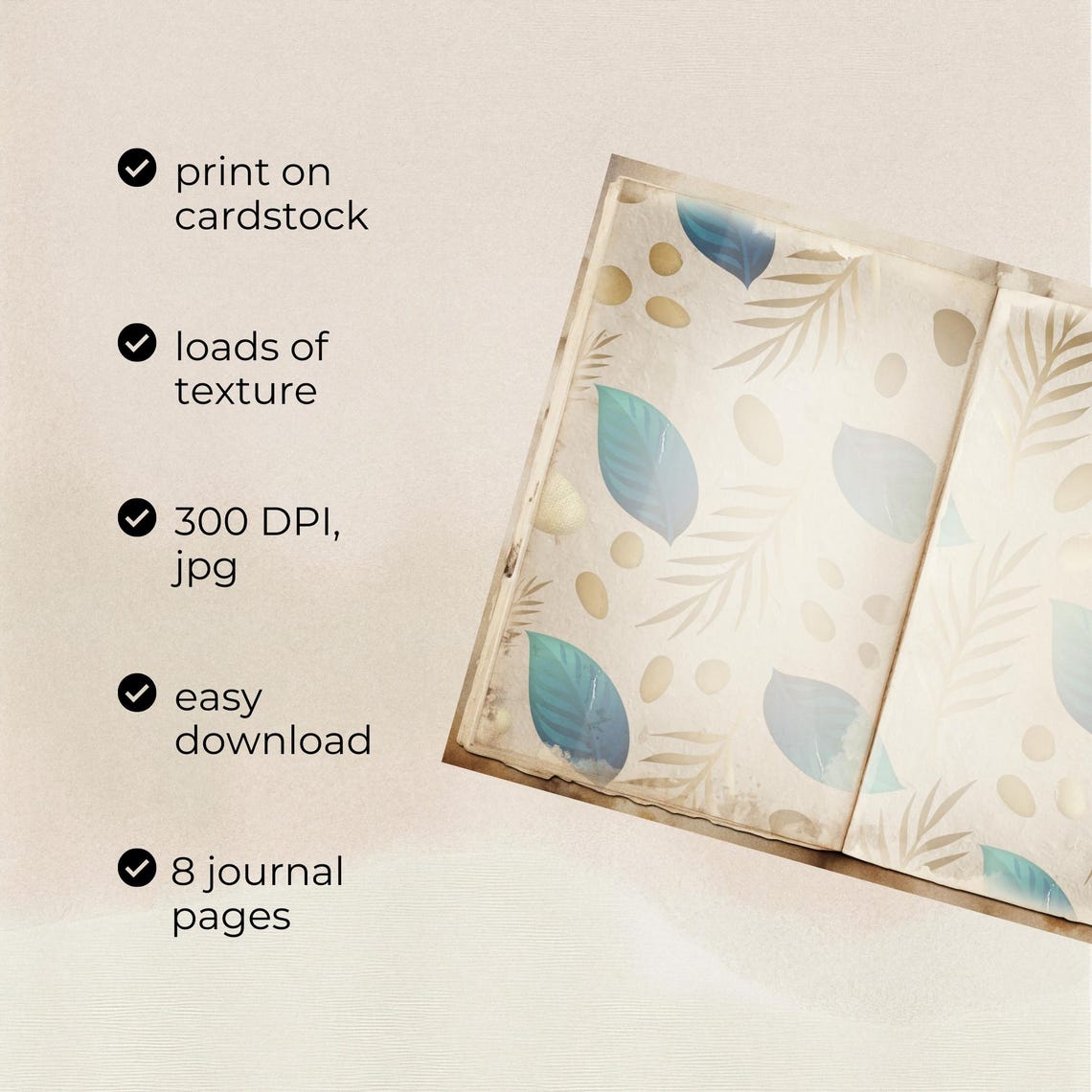 Tropical Sandy Beach Printable Journaling Papers - Summer Scrapbook ...