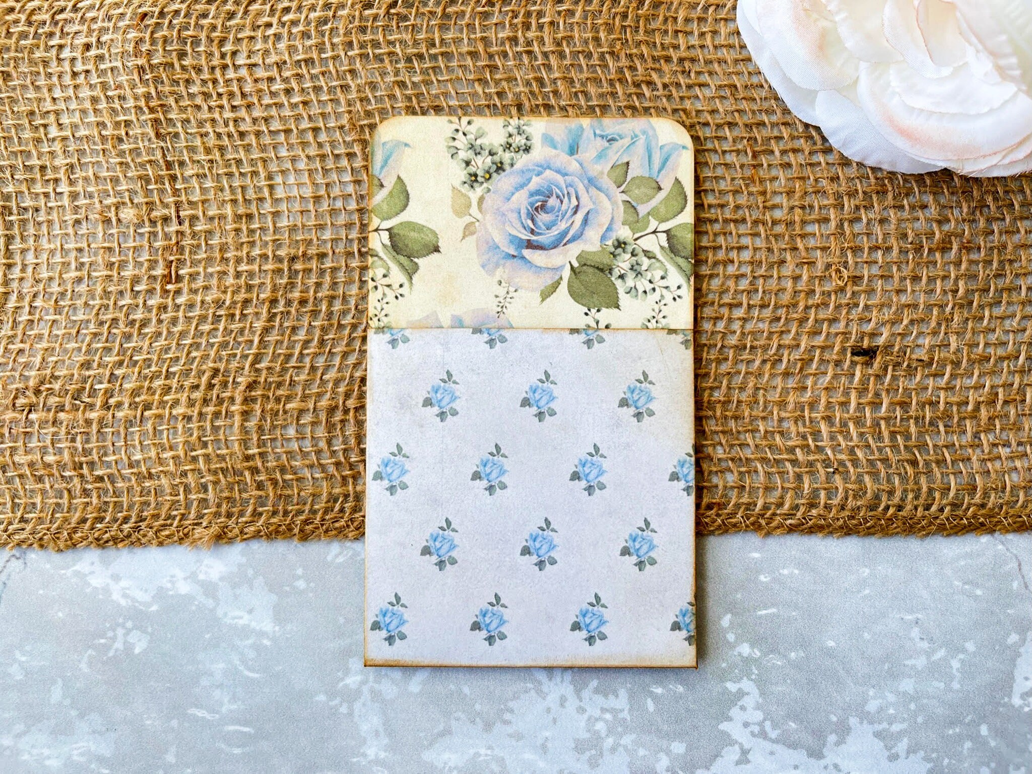 Shabby Rose Library Pockets and Journaling Card Set Country - Etsy