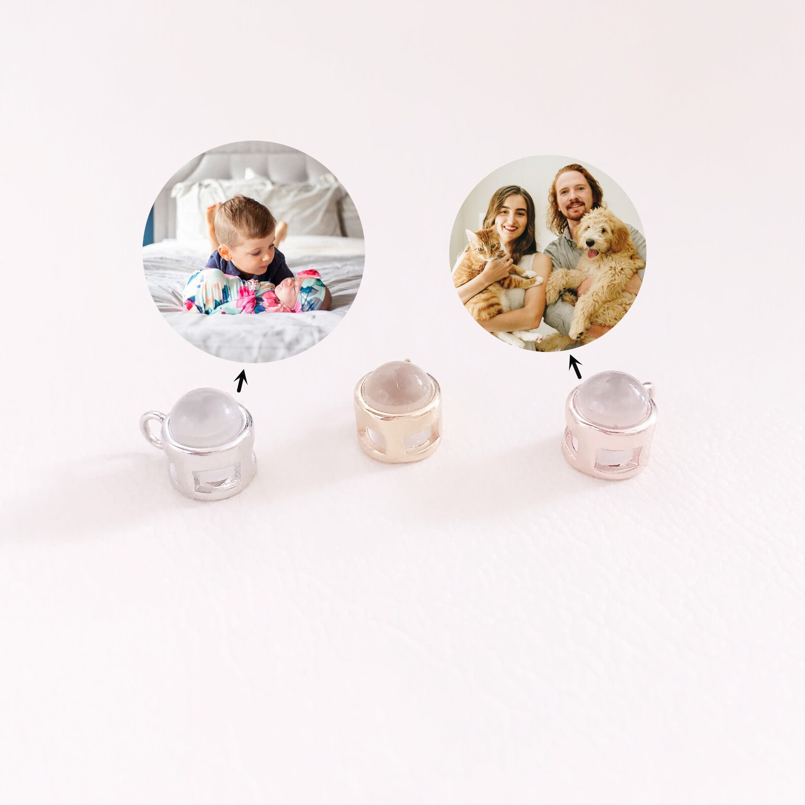 Custom Projection Photo Pendantcustom Photophoto Hidden - Etsy