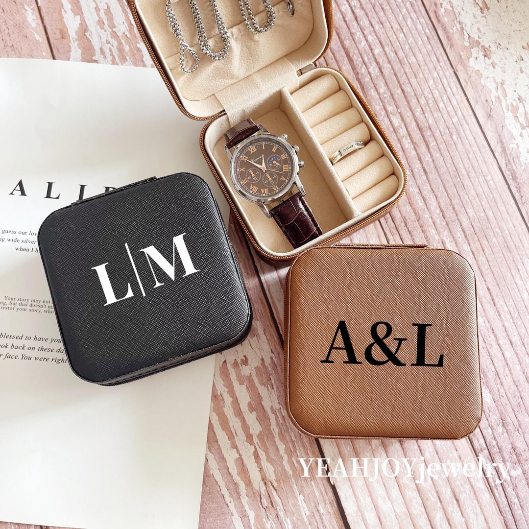Personalized Groomsmen Watch Box Custom Jewelry Storage Case ...