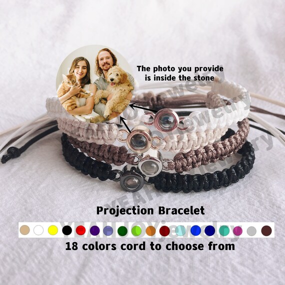 Personalized Custom Projection Photo Bracelet women's - Etsy