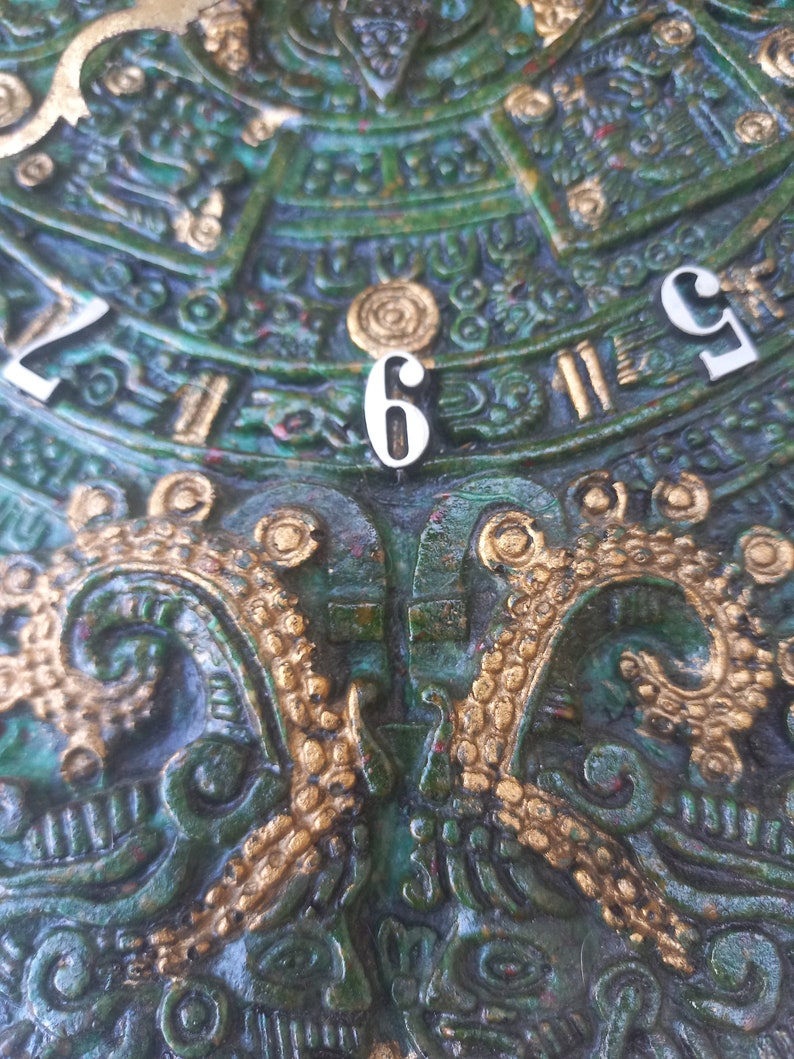 Reloj De Pared Con Calendario De Piedra Similar a La Calcita Maya ...