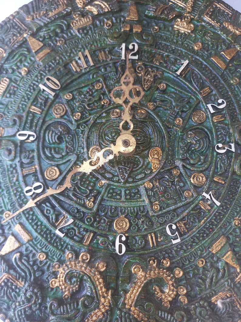 Reloj De Pared Con Calendario De Piedra Similar a La Calcita Maya ...