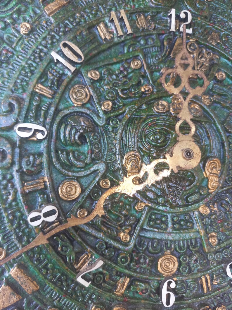 Reloj De Pared Con Calendario De Piedra Similar a La Calcita Maya ...