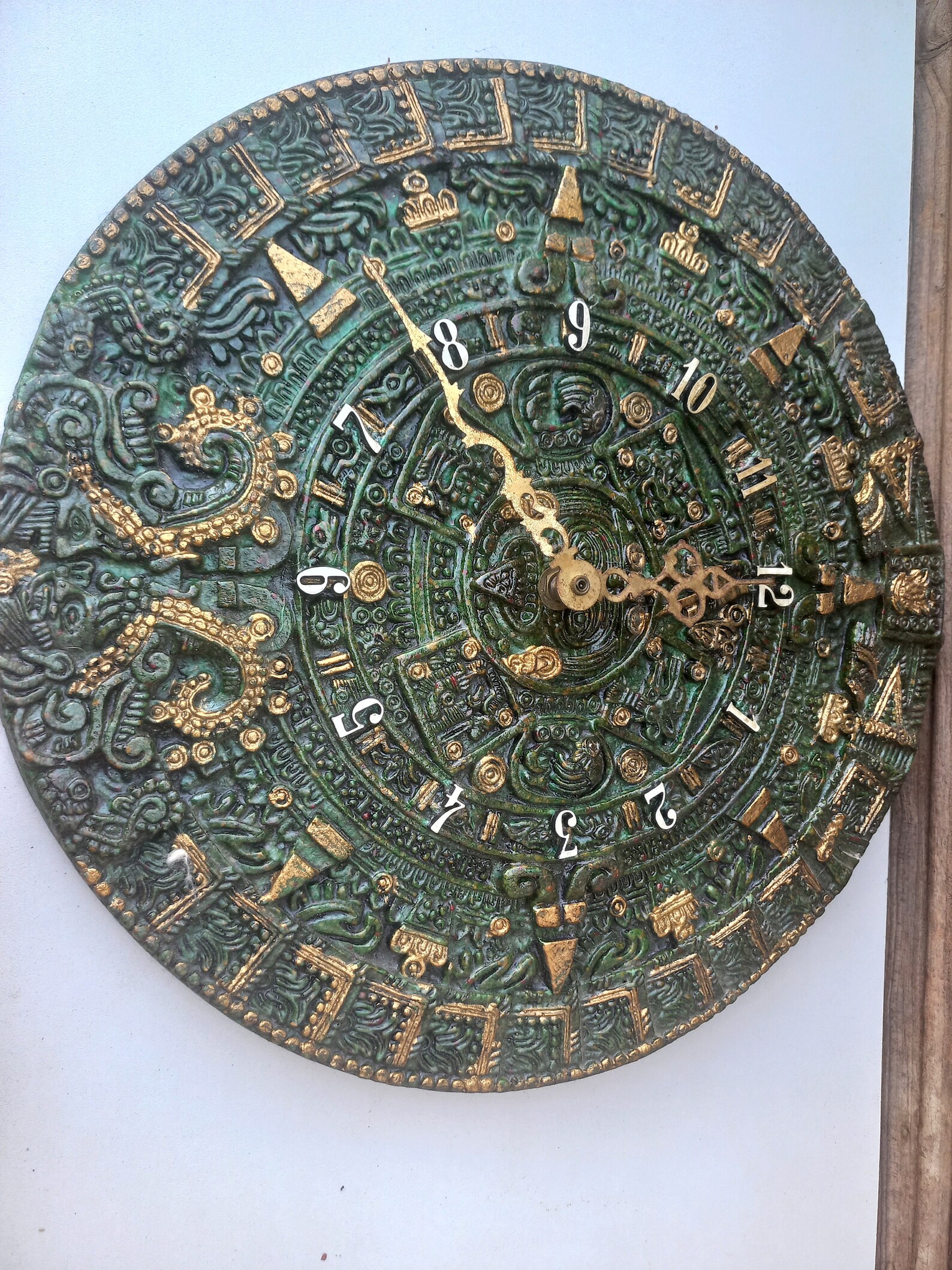 Reloj De Pared Con Calendario De Piedra Similar a La Calcita Maya ...