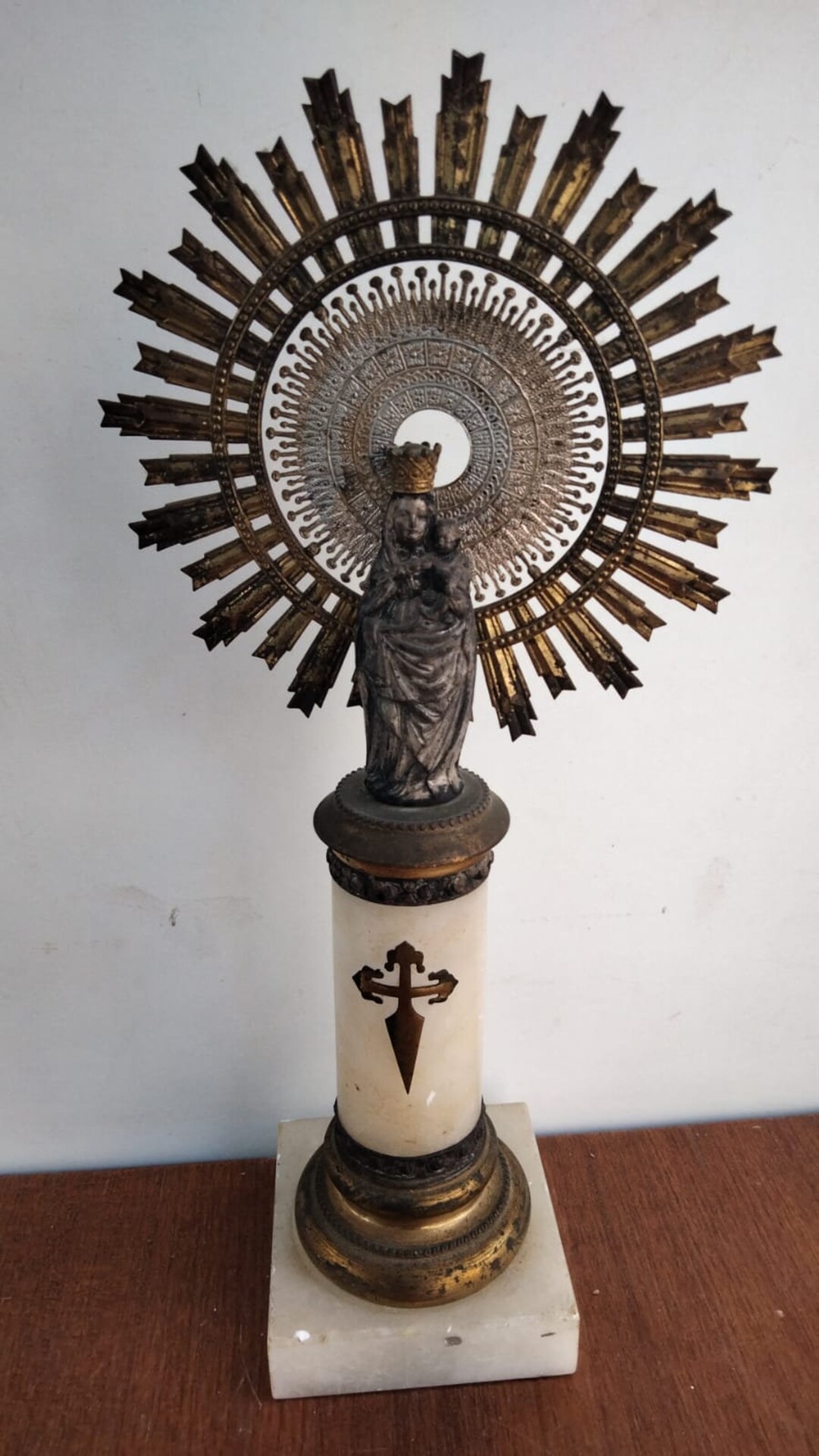 Figura Virgen Del Pilar 30 Cm / Figura Virgen Del Pilar Nuestra Señora ...