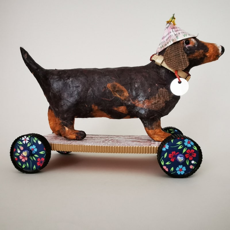 Paper Mache Dog - Etsy