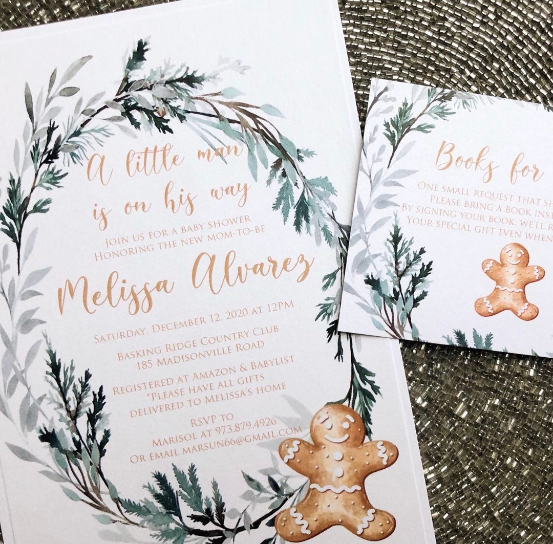 Winter Baby Shower | Gingerbread Man - Etsy