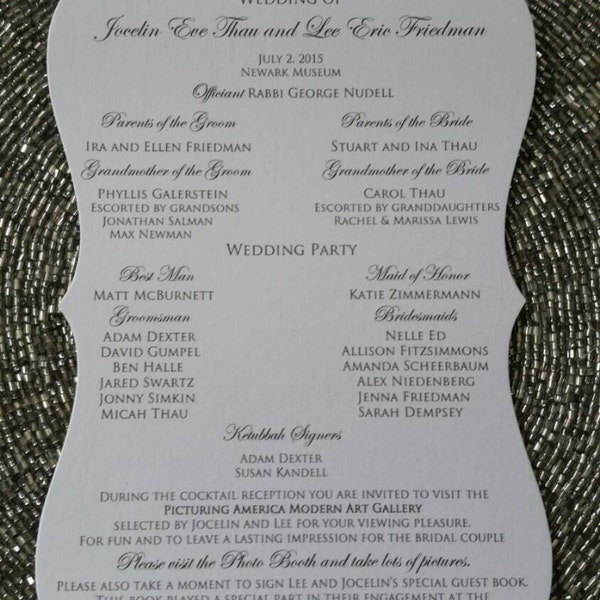 Sweet Sixteen Program - Etsy