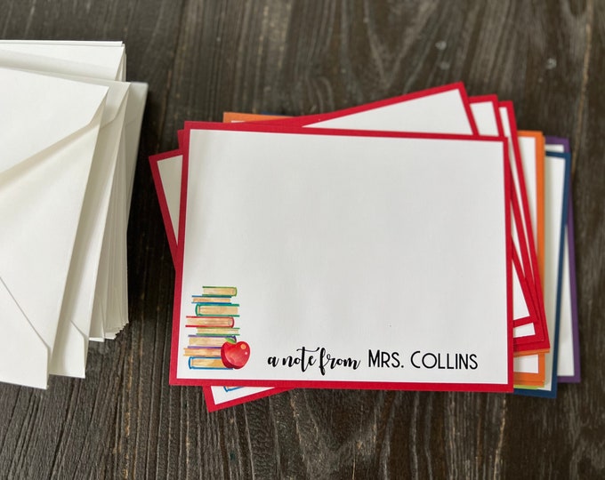 Personalized Teacher Notecards, Printable Encouragement Notes From ...
