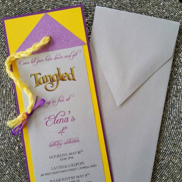 Tangled Invitation - Etsy