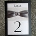 Black and Silver Glitter Table Number, Wedding Table Number, Wedding ...