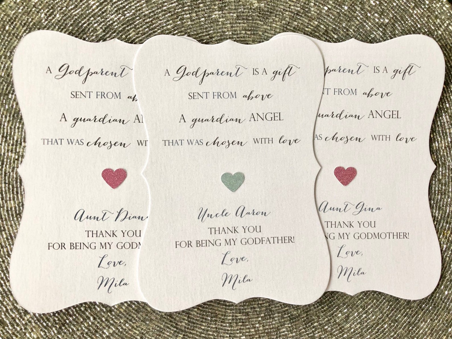 Godparent Thank You Card, Will You Be My Godmother, Godfather, Baptism ...