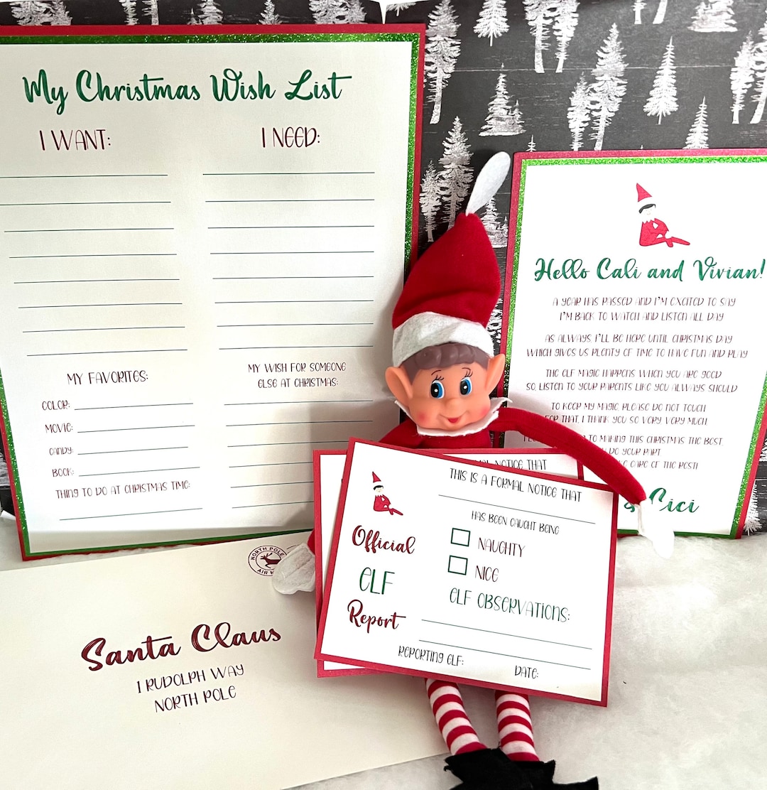 Elf Welcome Kit | Letter to Santa - Etsy