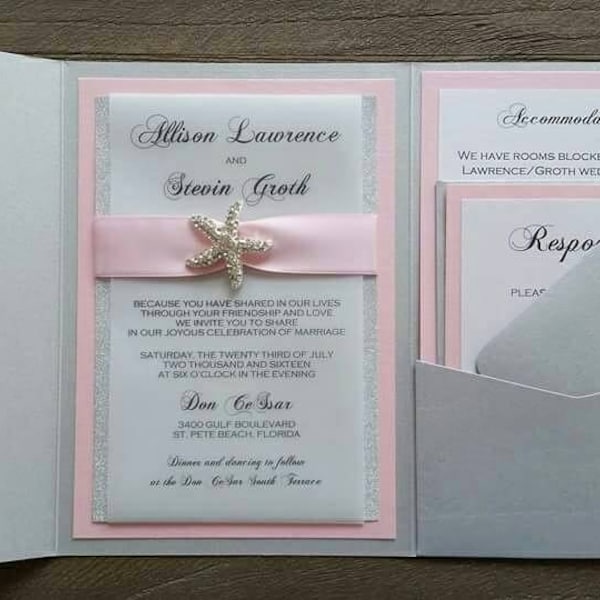 Pink Silver Wedding - Etsy