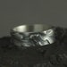 Band Tree Ring Nature Inspired Band Oak Leaf Ring Acorns Band Embossed ...