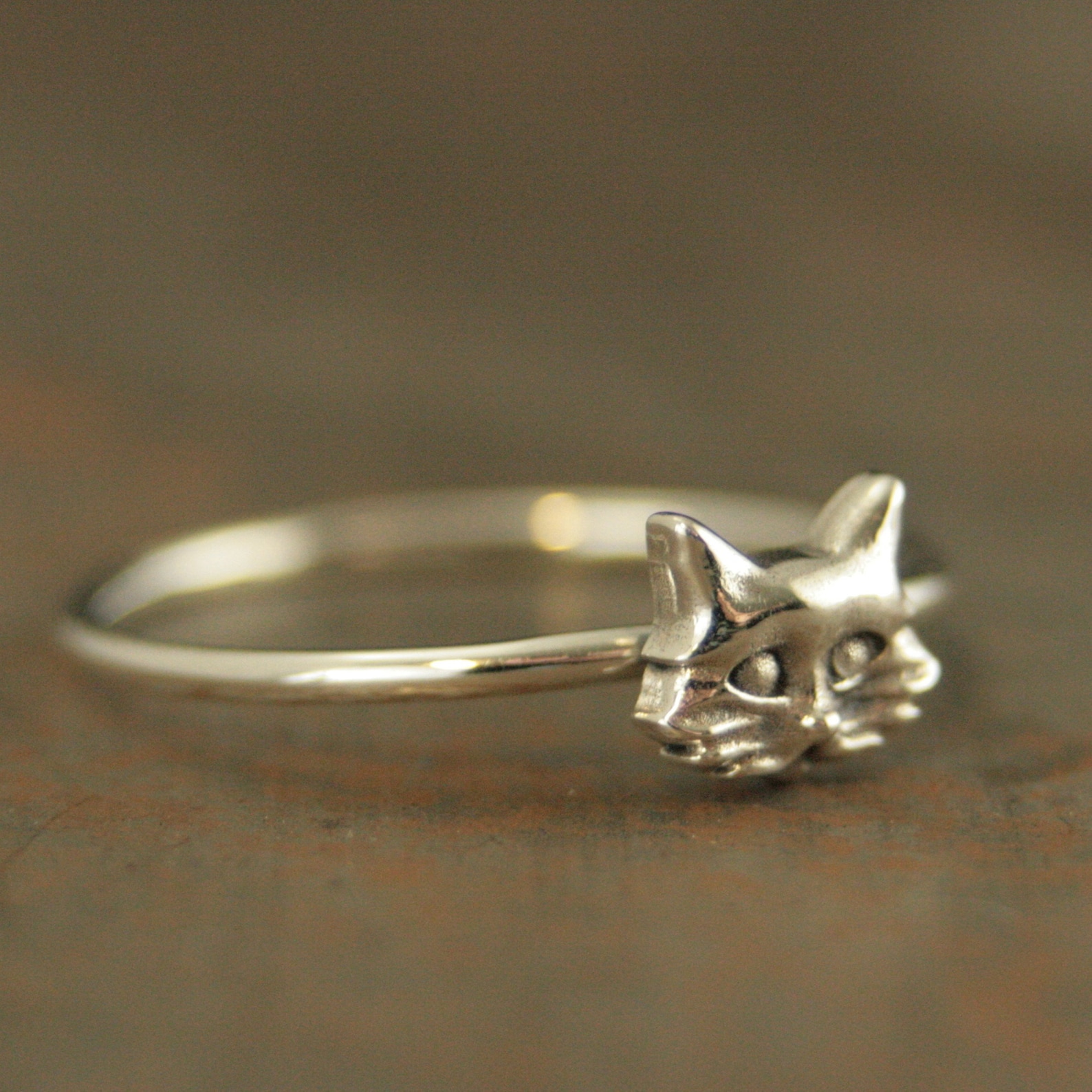 Kitty Cat Ring You've Cat to Be Kitten Me Silver Cat Ring Cat Head Ring ...