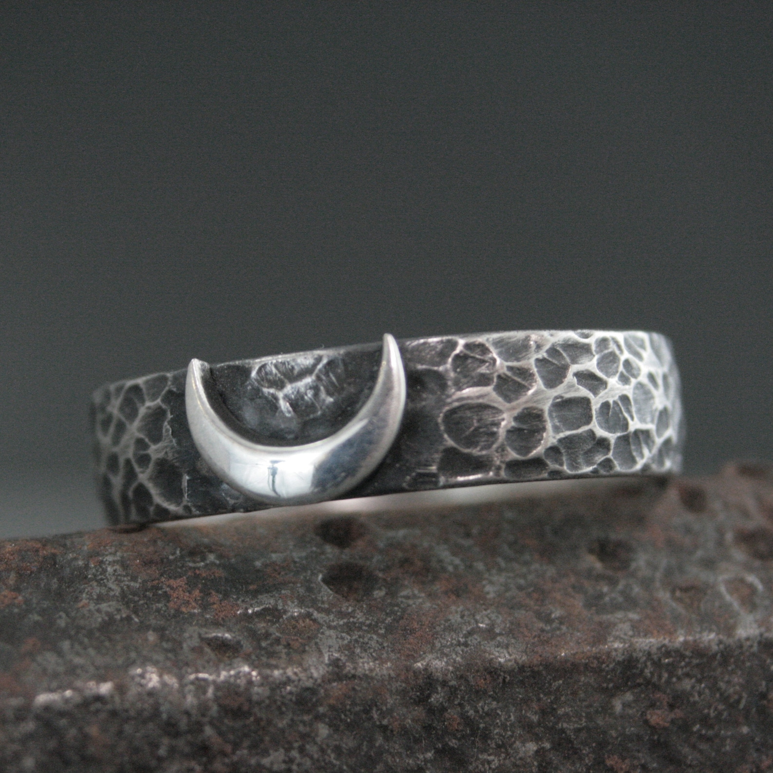 Moon Knight Inspired Ring Moon Ring Crescent Moon Ring for Men Sterling ...