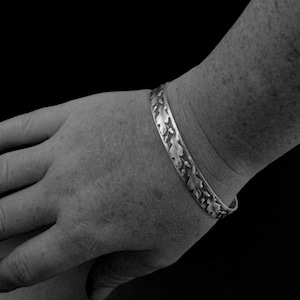 Oaken Leaf Cuff Bracelet - Sterling Silver Cuff Bracelet - Acorn ...