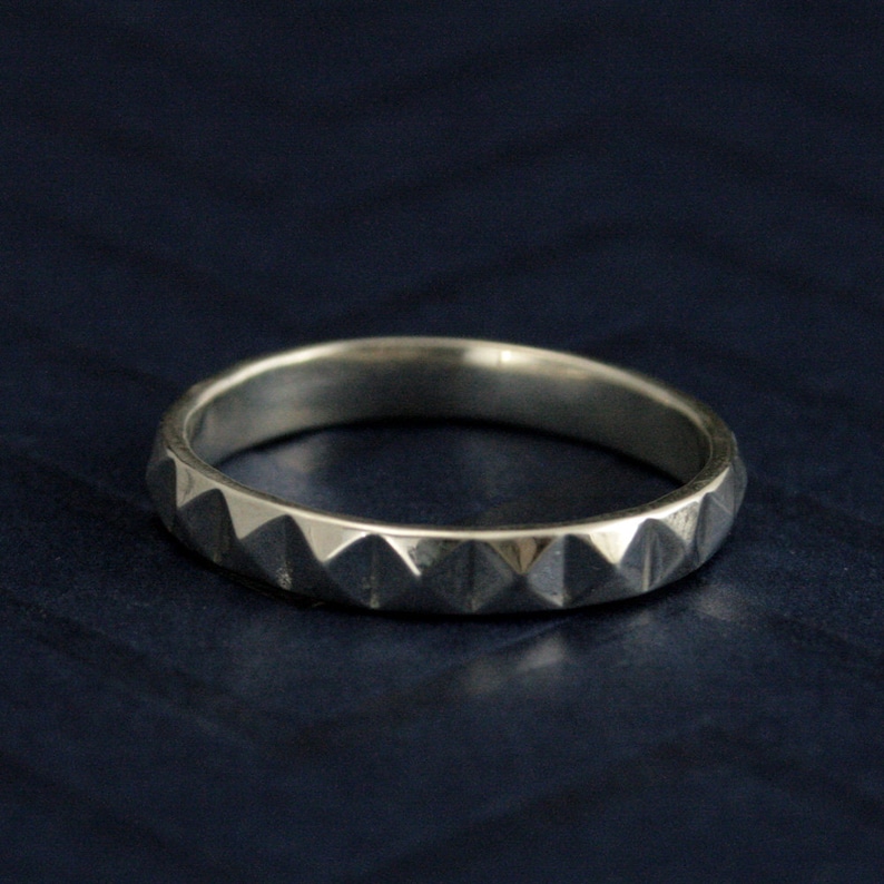 Spike Ringsilver Stacker Ringpyramid Ringsilver Spike - Etsy