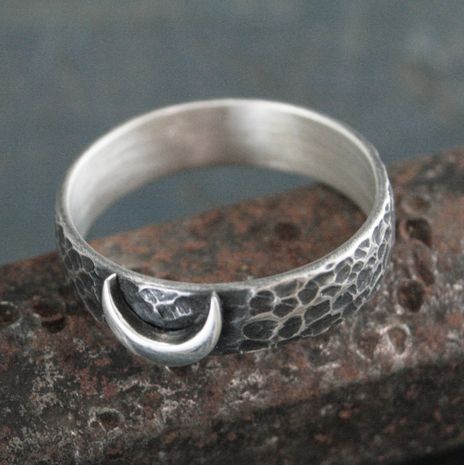 Moon Knight Inspired Ring Moon Ring Crescent Moon Ring for Men Sterling ...