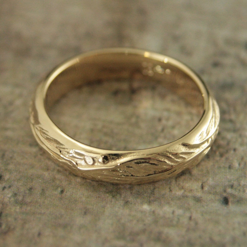 Band Elf Ring Leaf Band Elven Ring Elven Jewelry Recycled Gold - Etsy