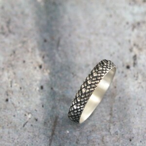 Snakeskin Ring Dragon Ring Silver Wedding Band Silver Wedding Ring ...