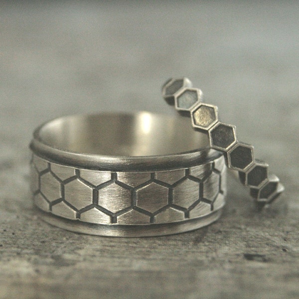 Hexagon Ring - Etsy