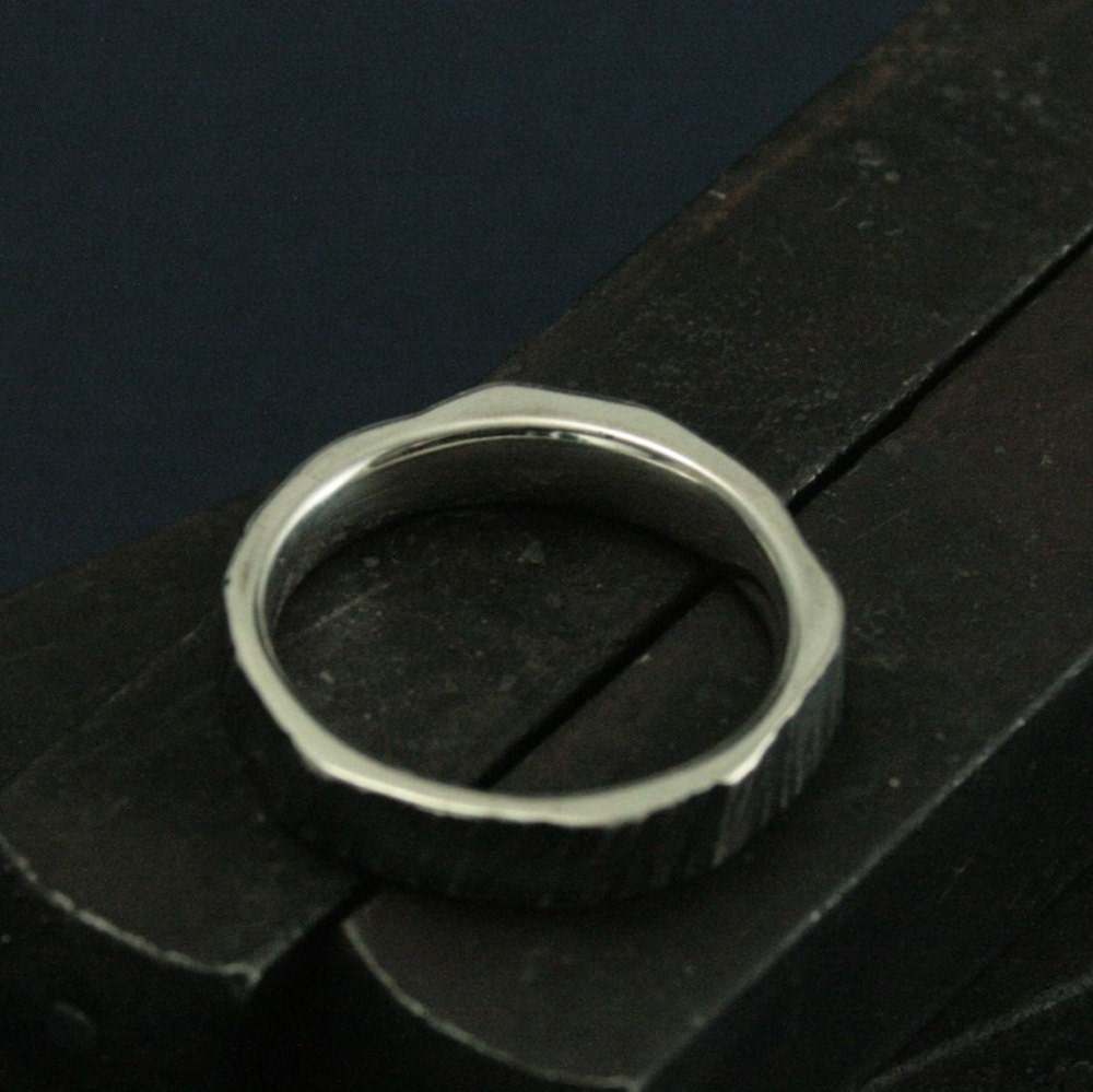 Hand Carved Bark Ringsterling Silver Tree Bark Ringbranch - Etsy