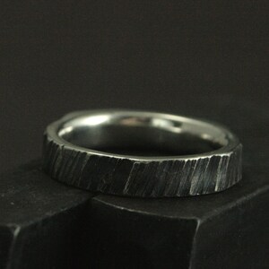 Hand Carved Bark Ringsterling Silver Tree Bark Ringbranch Ringsilver ...