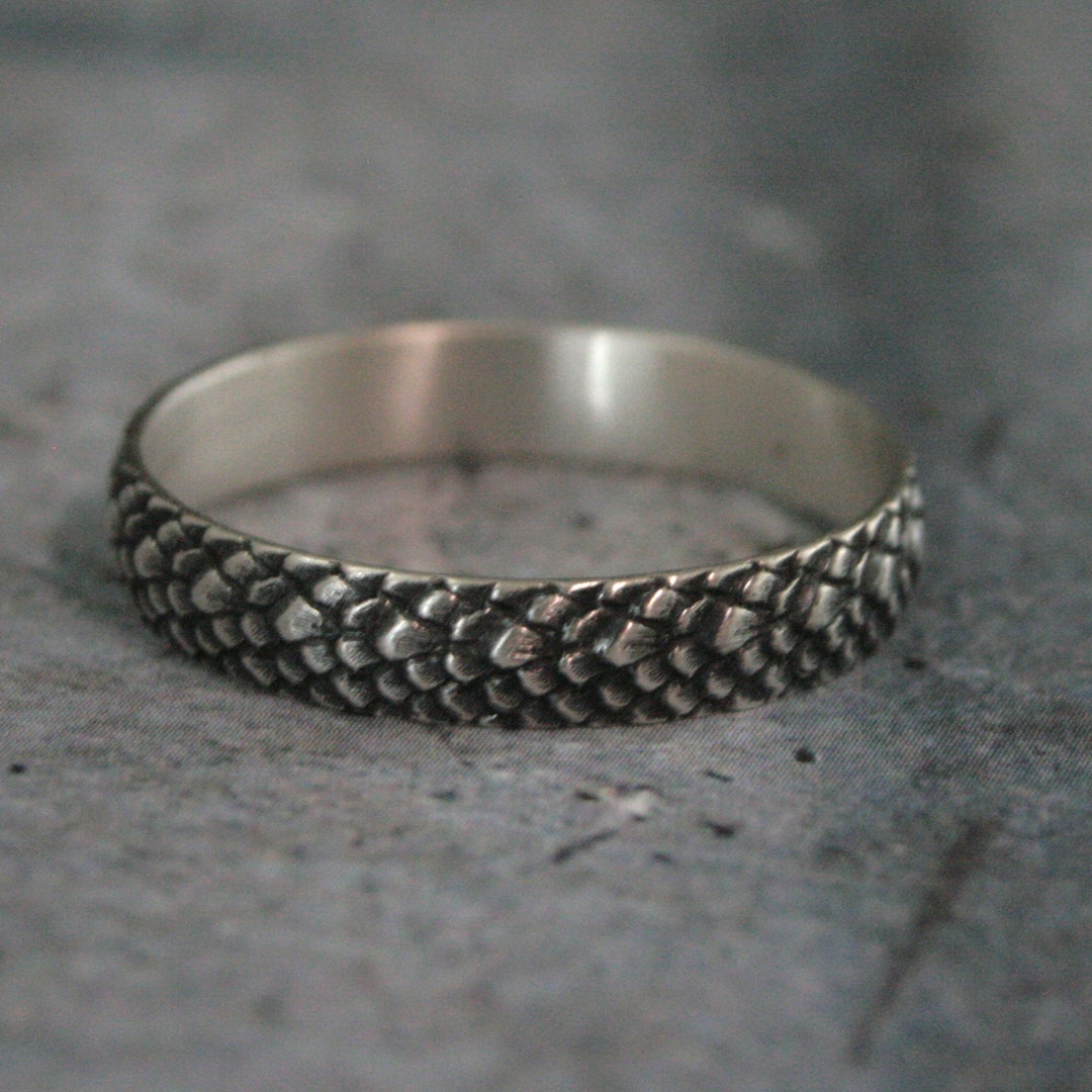 Snakeskin Ring Dragon Ring Silver Wedding Band Silver Wedding Ring ...