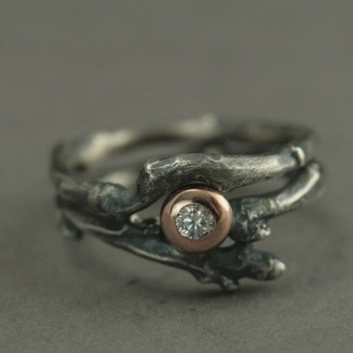 Wedding Set Wedding Band Set Wedding Ring Set Rustic Wedding | Etsy