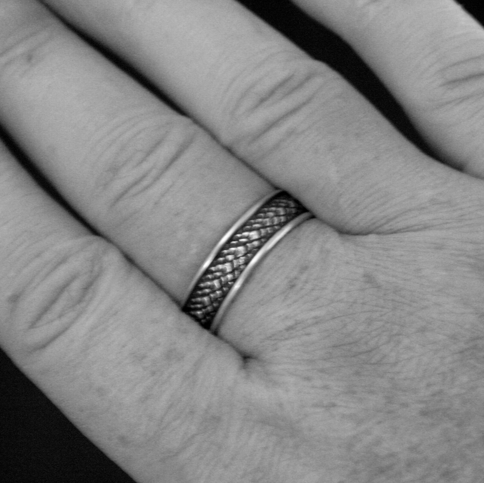 Skyrim Inspired Wedding Ring Set His and Hers Wedding Bands - Etsy