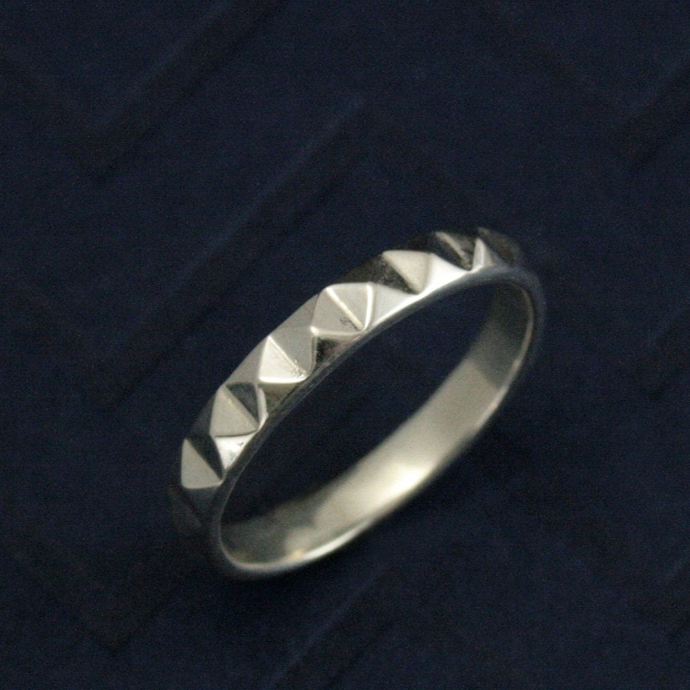 Spike Ringsilver Stacker Ringpyramid Ringsilver Spike - Etsy