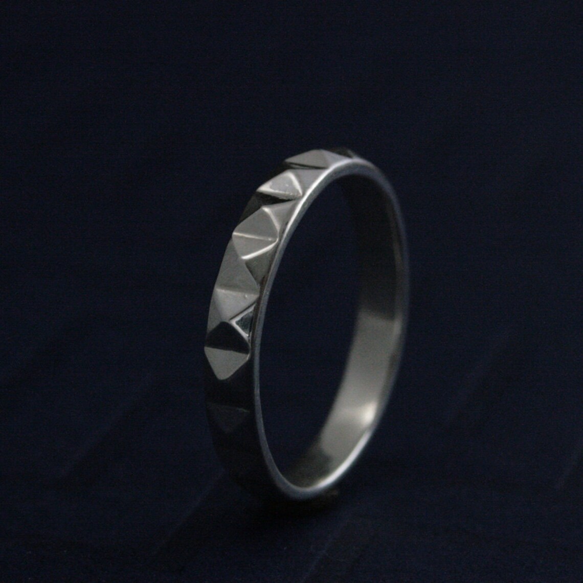 Spike Ringsilver Stacker Ringpyramid Ringsilver Spike - Etsy