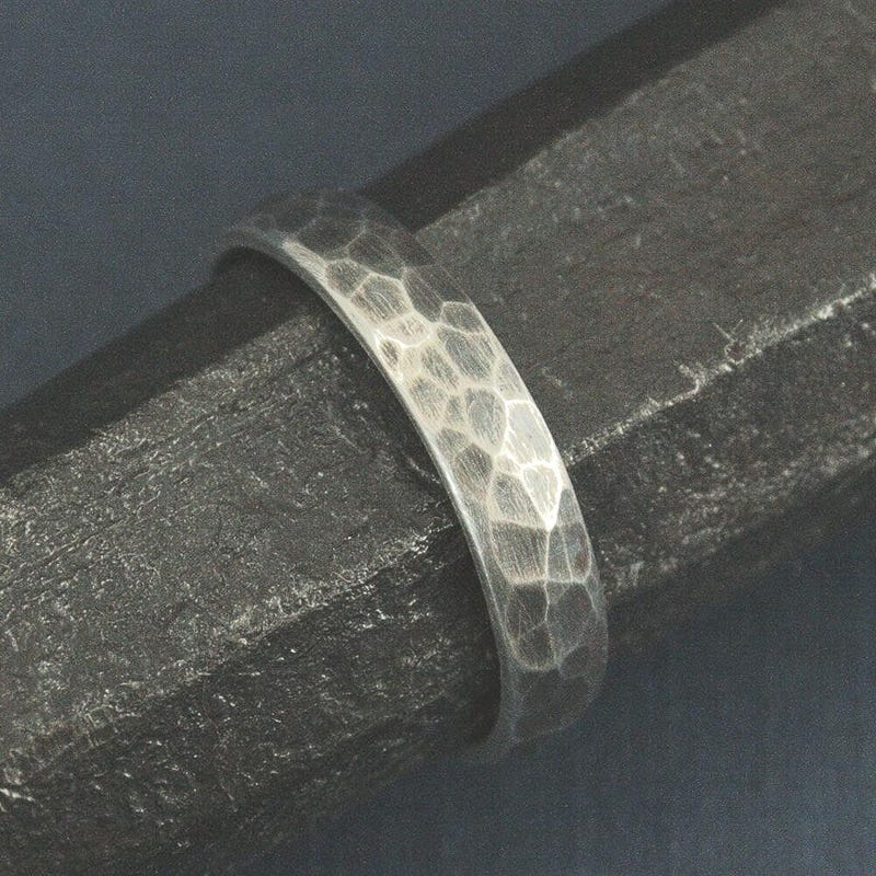 Mens Oxidized Ring - Etsy